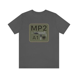 Custom German MP2 A1 UZI 9mm SMG T Shirt - Unisex Jersey Short Sleeve ...