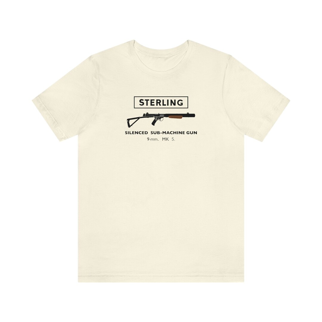 Sterling MK5 L34A1 Patchett Silenced 9mm SMG England T-shirt - Unisex ...