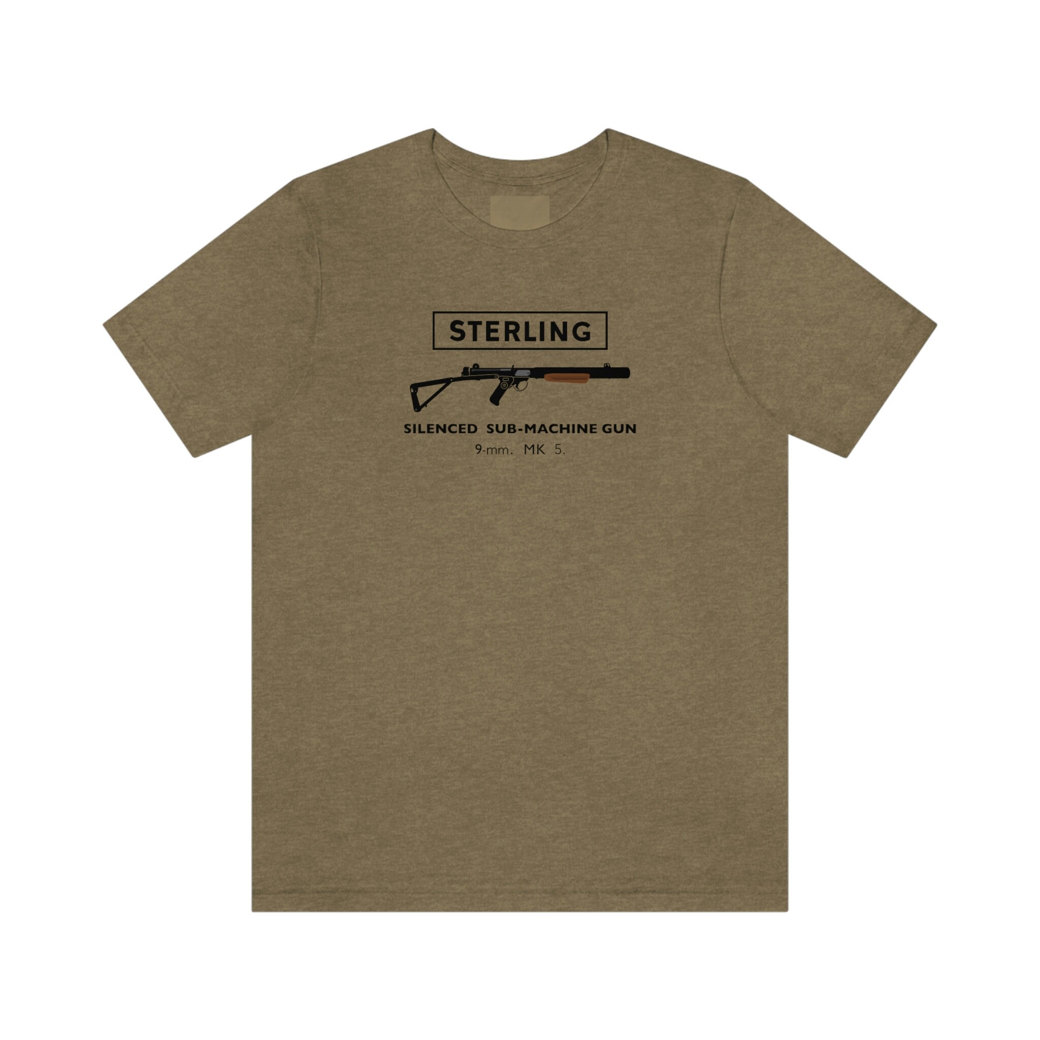 Sterling MK5 L34A1 Patchett Silenced 9mm SMG England T-shirt - Unisex ...