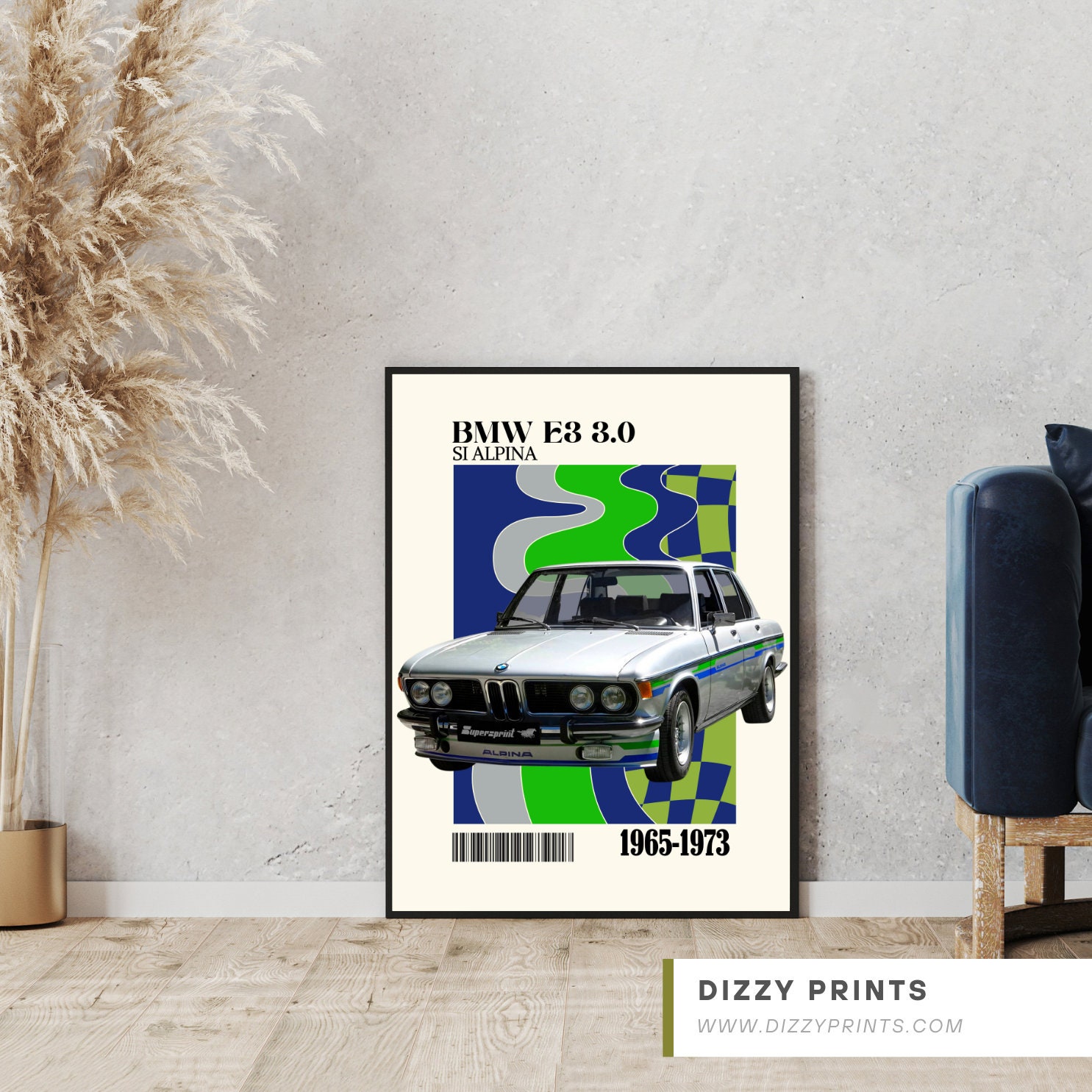 BMW E3 3.0 SI Alpina Car Poster Print Artwork Hanging Art Car - Etsy UK