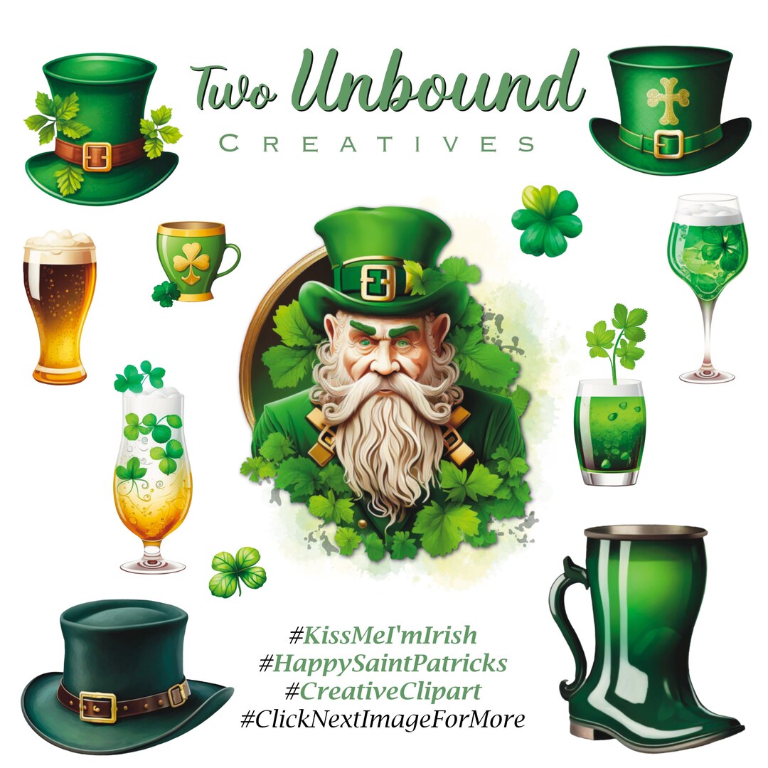 Digital St Patricks Day Clipart Holiday Bundle 250 DPI SVG PNG for ...