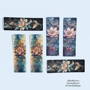 Celestial Lotus Printable Bookmarks 28 Watercolor Style Designs for ...