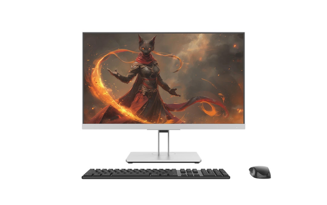 Fantasy Concept Art Illustration, the Firecat Mage, Immediate Digital ...