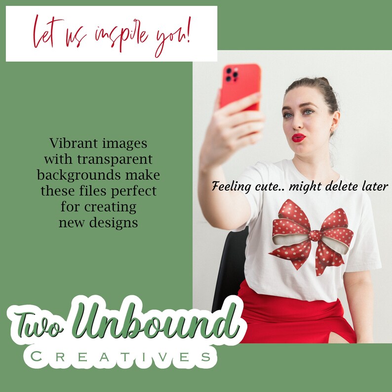 Digital Red White Fabric Bows Illustrated Clipart PNG SVG 300 - Etsy