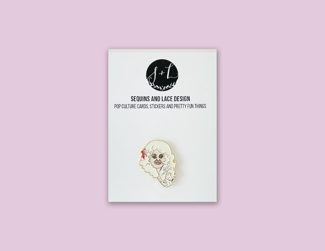 Dolly Parton Inspired Pin, Enamel Dolly Pin, Dolly Parton Inspired Gift ...