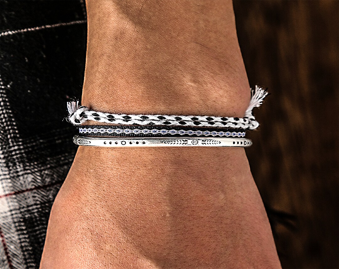 Tibetan Buddha Rope Chain Weathered Rope Brace for Men Black - Etsy UK