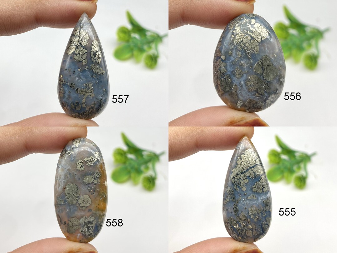 Marcasite Cabochons, Natural Semi Precious Gemstone for Jewelry Making ...