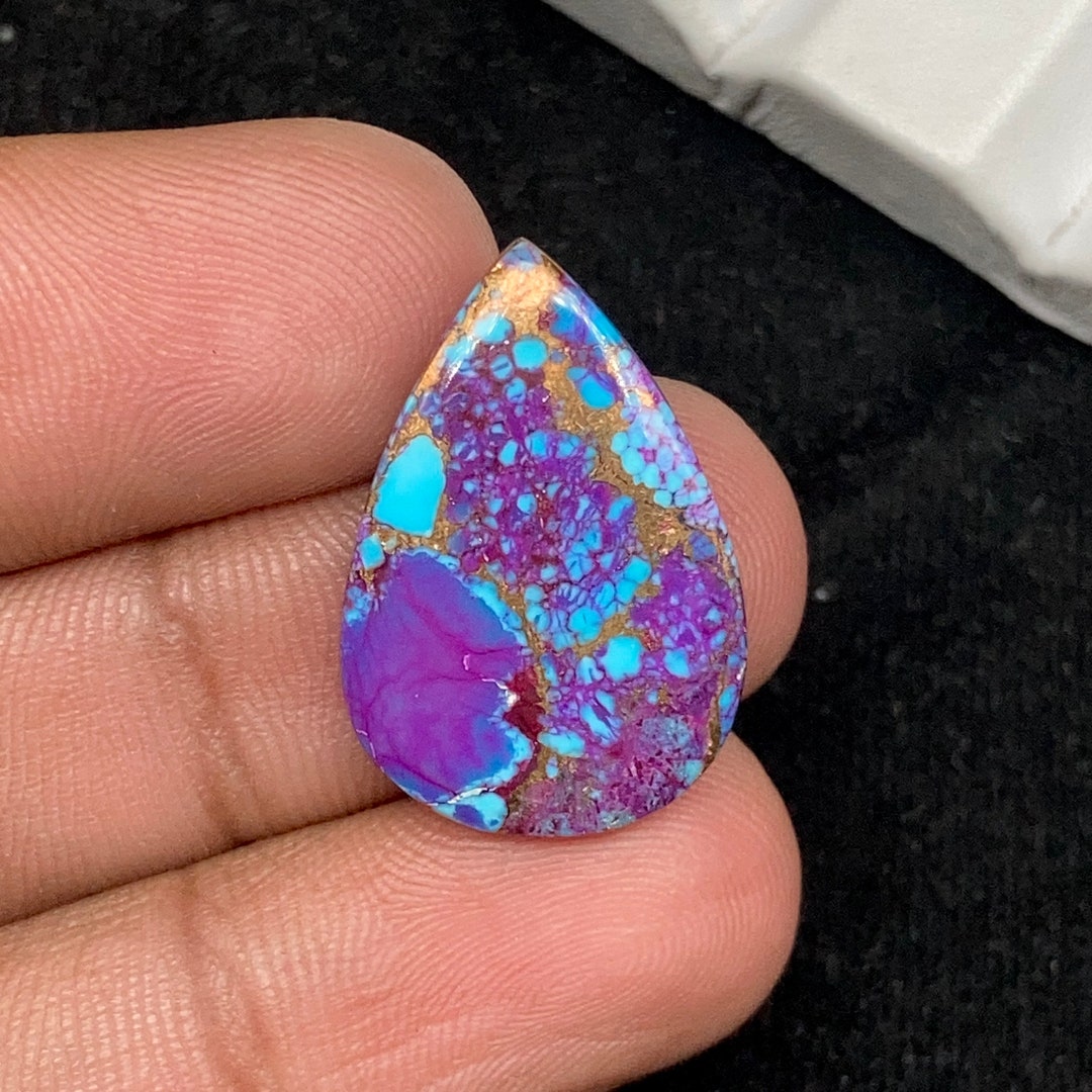 Top Quality..arizona Purple Mohave Turquoise Pear Cabochon - Etsy