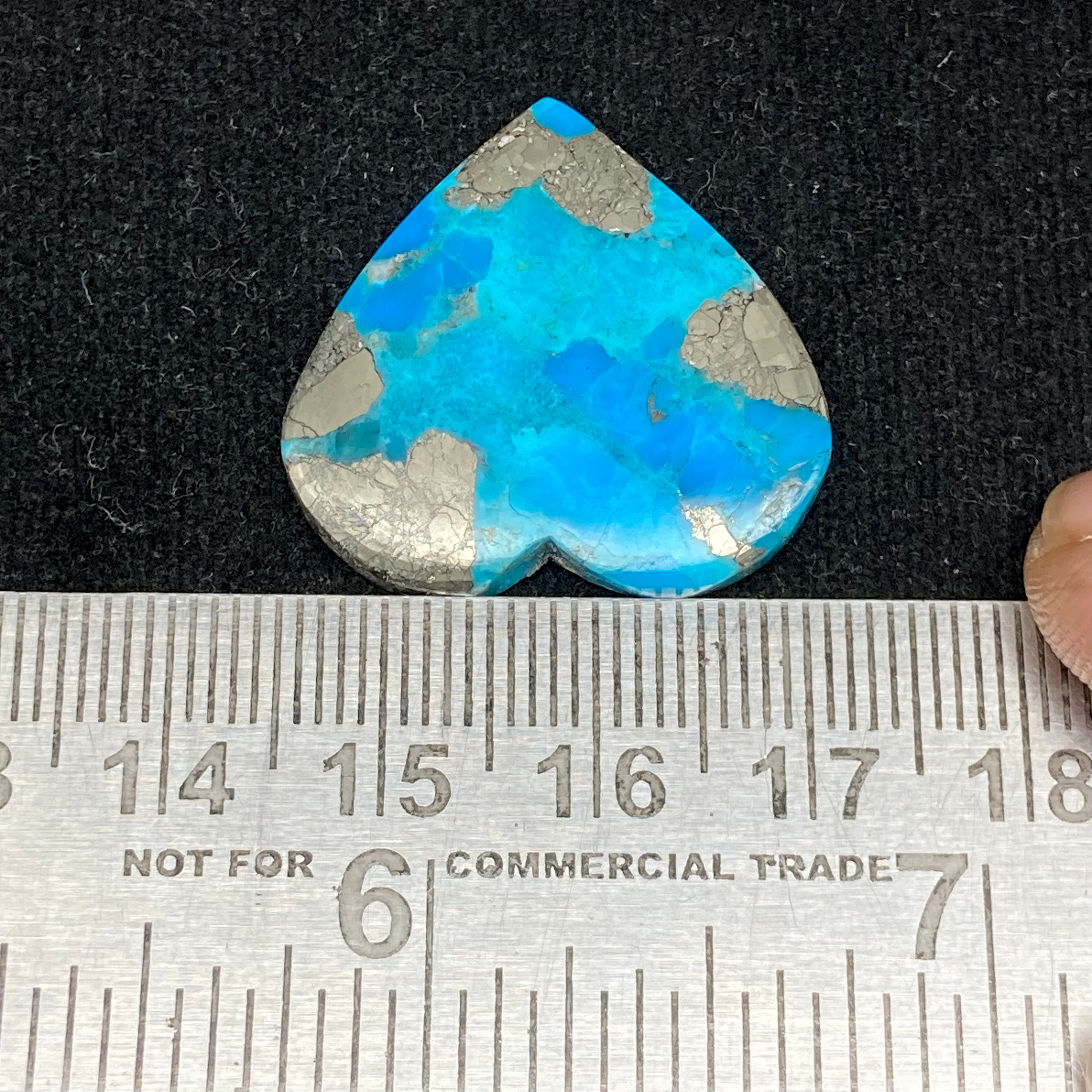 Kingman Arizona Blue Mohave Turquoise Heart Cabochons 25x25 Mm Persian ...