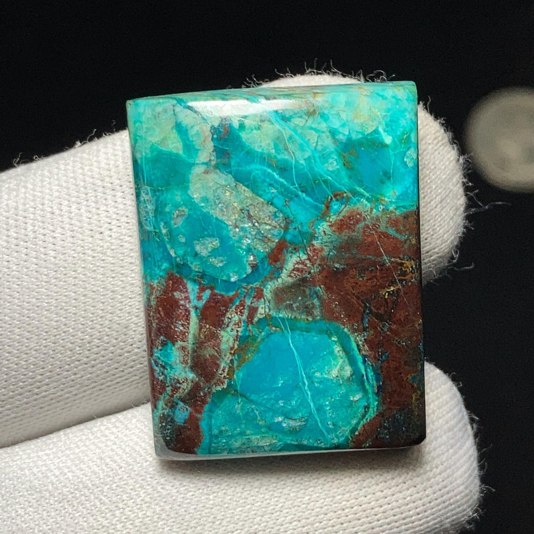 Superb Natural Azurite Cabochon, | 29x22x7mm | Enhance Intuition Clear ...
