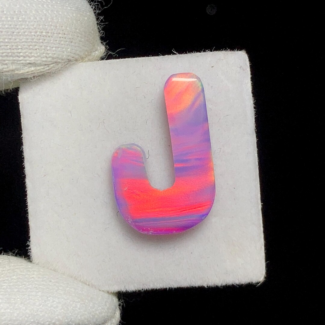 Awesome Piece of Aurora Opal Candy Cane Shape Cabochon, 17 X 11 X 2MM ...