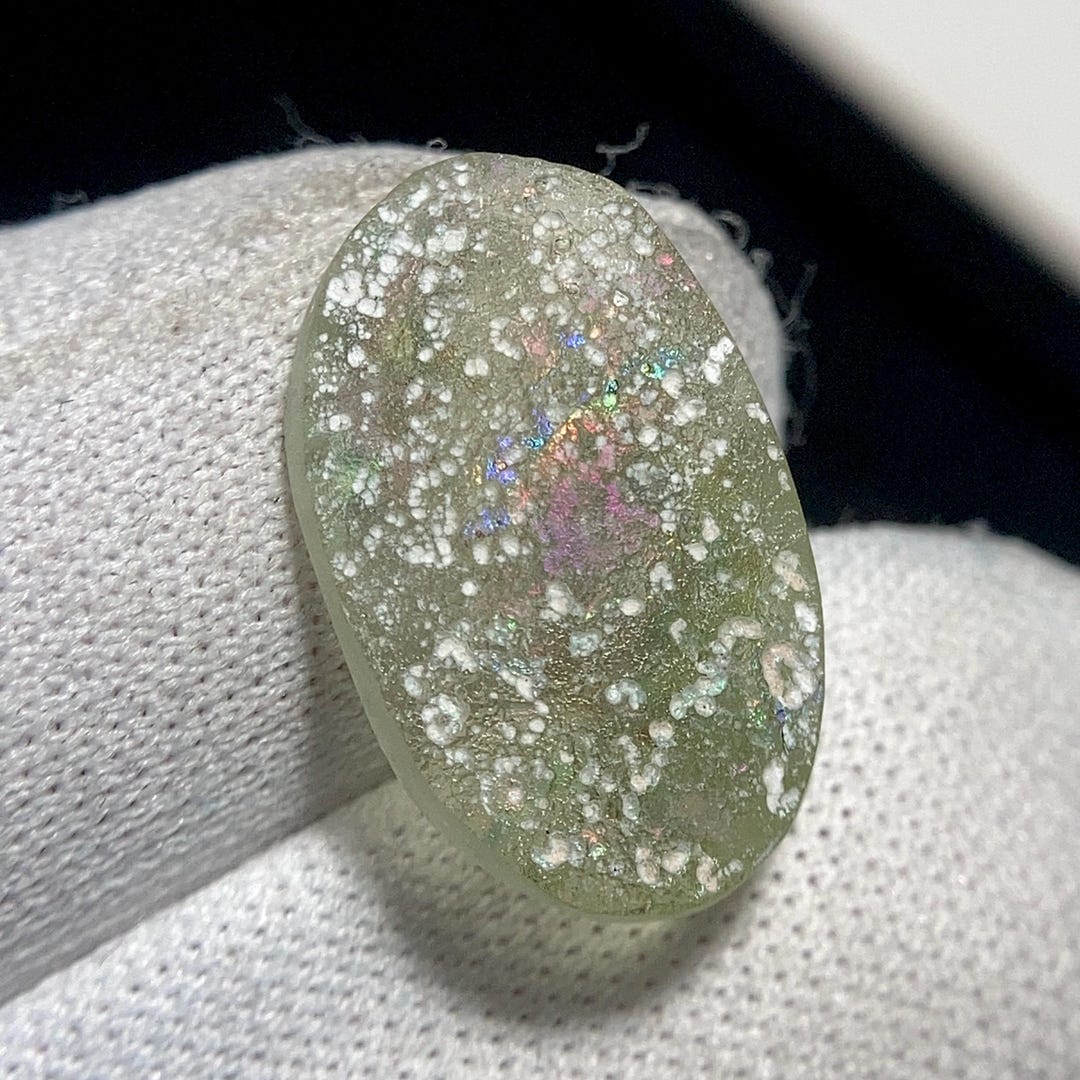 Unique Pattern....! Ancient Roman Glass, Amazing Multi Flashing Glass ...
