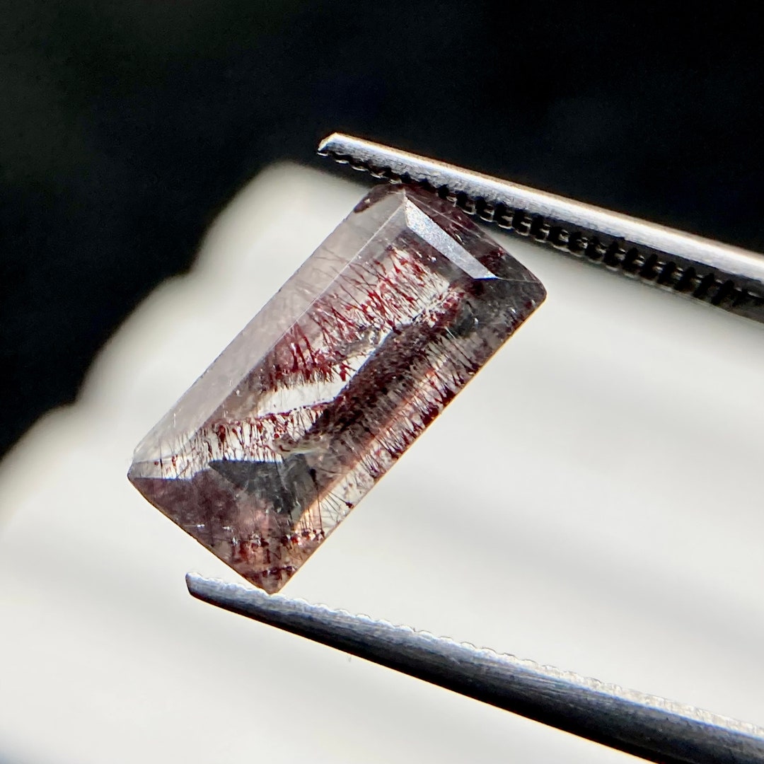 Rare ..SUPER SEVEN.. Gemstone With Amazing 7 Crystals Healing Stone ...