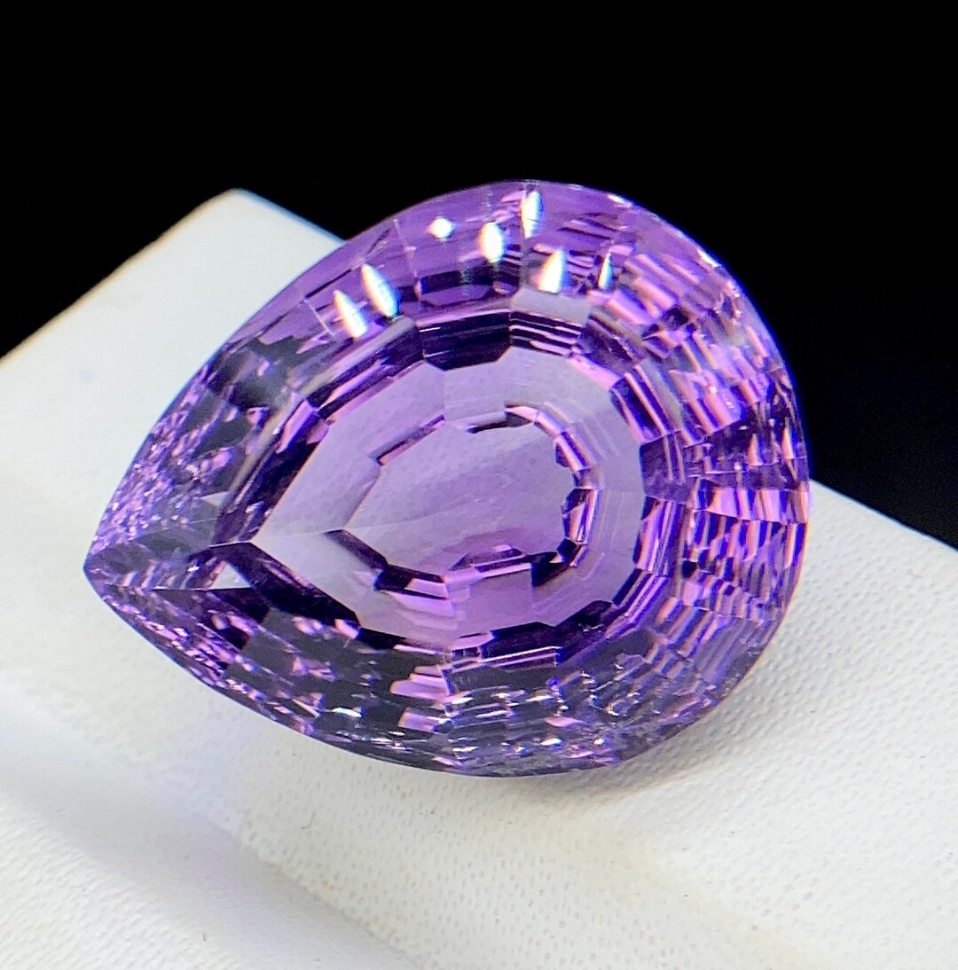 Top Quality Amethyst Concave Cutting Gemstone, 16x20mm Special Cut ...
