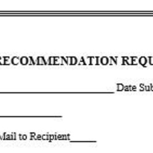 Teacher/student Letter of Recommendation Request Form - Etsy
