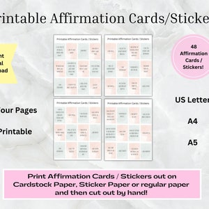 Printable Affirmation Cards, Affirmation Printable, Self Care Printable ...