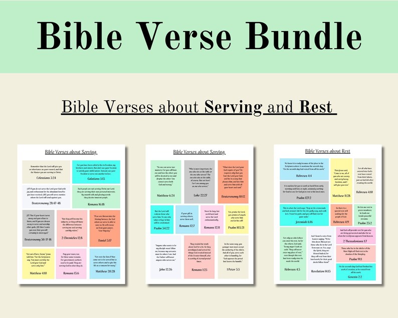 Printable Bible Verse Stickers Bundle, Digital Scripture Faith Stickers ...