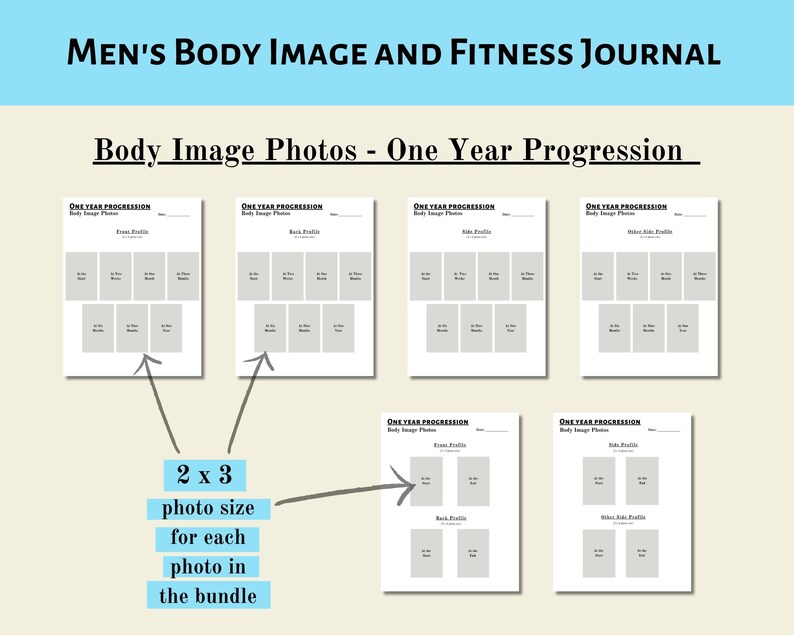 2024 Men's Body Image Journal, Men's Fitness Journal, Fitness Trackers ...
