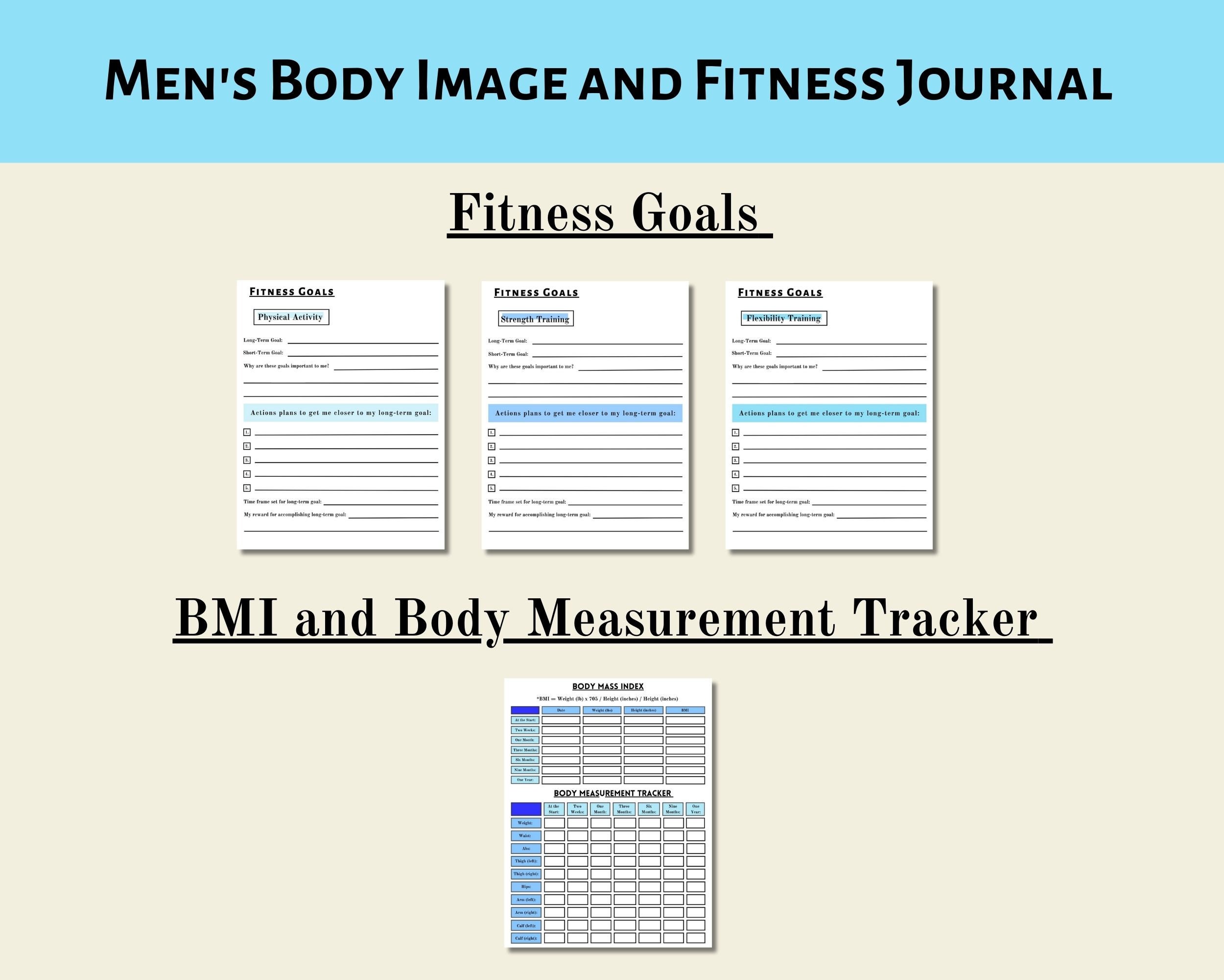 2024 Men's Body Image Journal, Men's Fitness Journal, Fitness Trackers ...