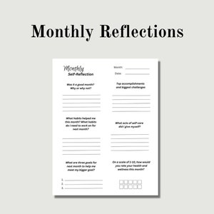 Reflections Journal, Self-reflection Journal, Printable Reflections ...