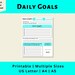 Daily Goals Printable, Daily Goal Sheet, Goal Planning, Goal Setting ...
