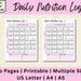 Daily Food Log, Printable Daily Food Log, Meal Tracker, Food Tracker ...