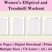 Womens Elliptical and Treadmill Workout, Elliptical Log, Treadmill Log ...