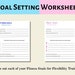 Weekly Flexibility Training Tracker Printable, Goal Setting Worksheet ...