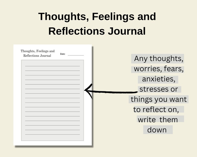 Printable Reflections Journal, Manifesting Journal, Self Care Journal ...