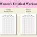 Womens Elliptical and Treadmill Workout, Elliptical Log, Treadmill Log ...