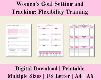 Goal Setting and Tracking, Flexibility Training Tracker, Goal Setting ...