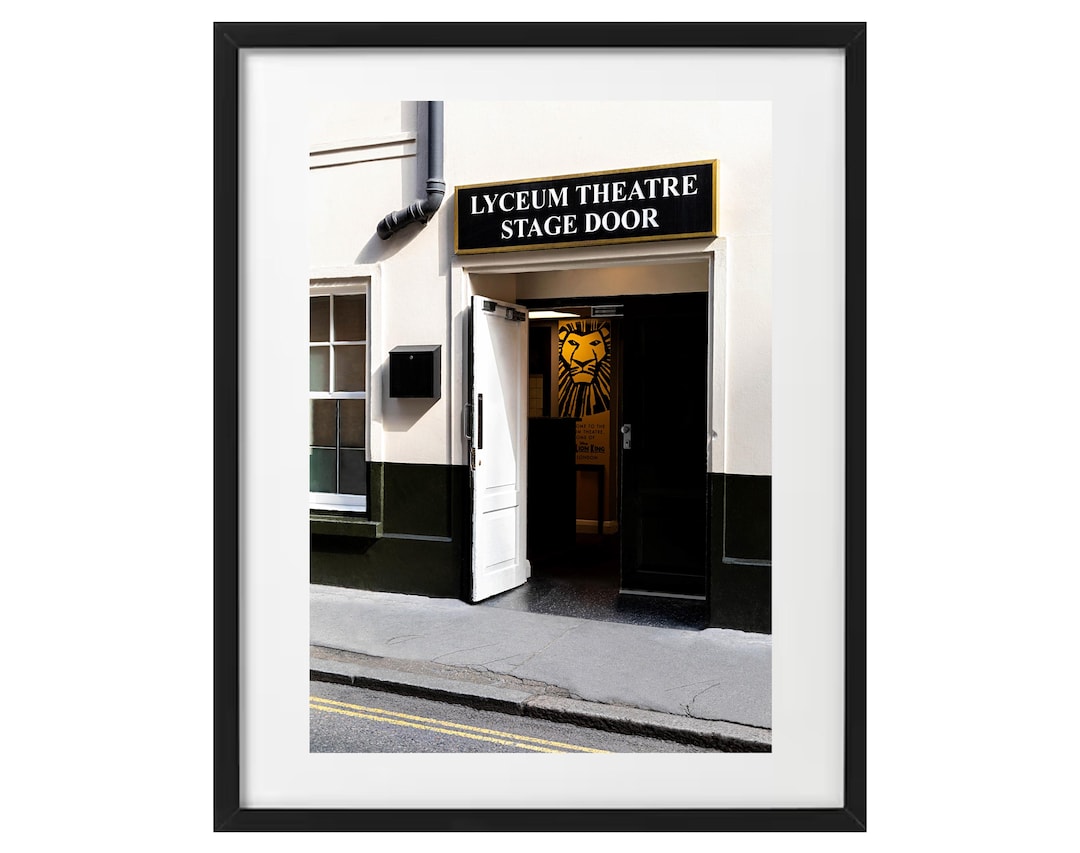 The Lyceum Theatre, London - A3 Stage Door Photo Print - Limited ...