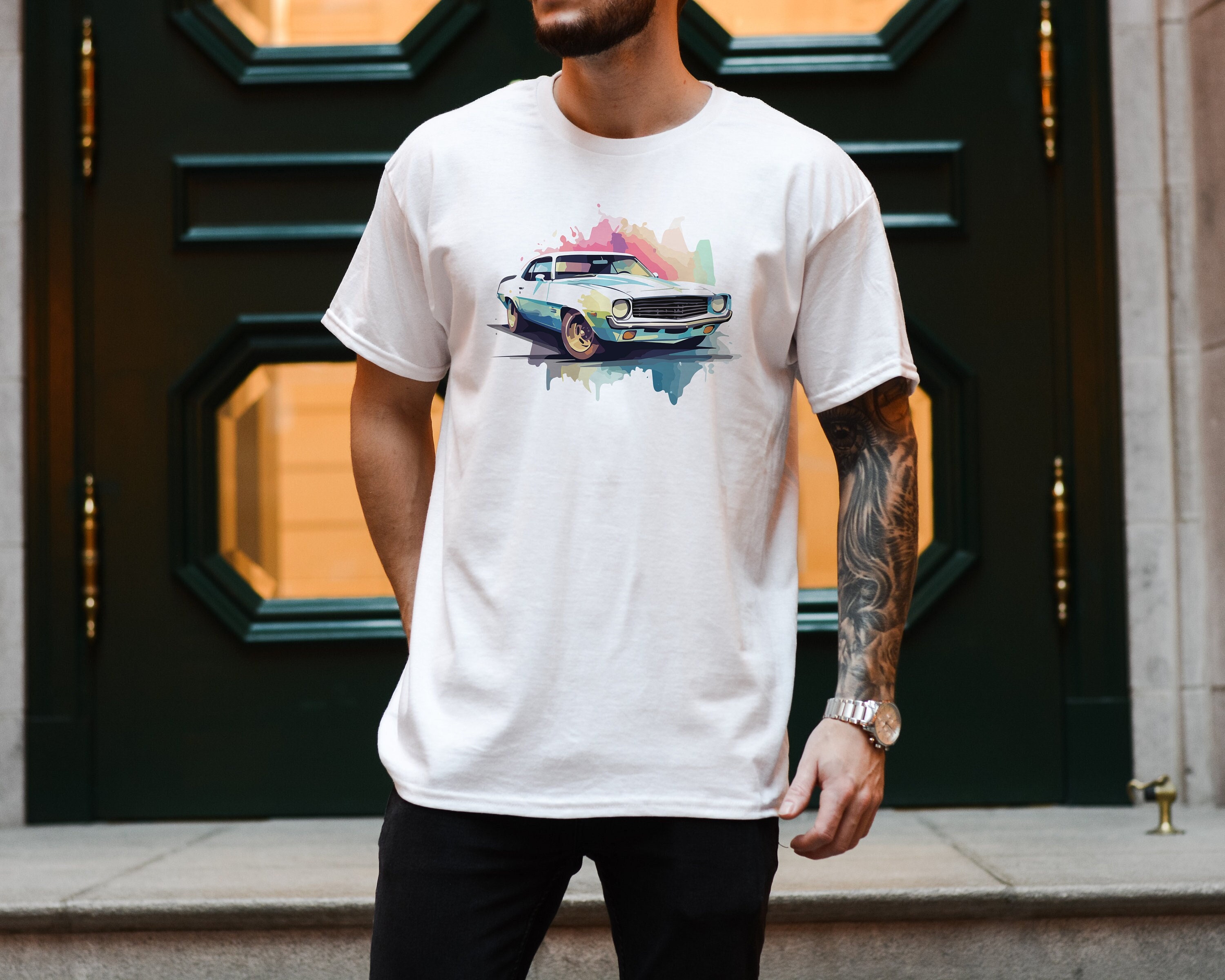 Classic Car Tshirts Dad Shirt Gift for Car Lovers Vintage Car Shirt ...