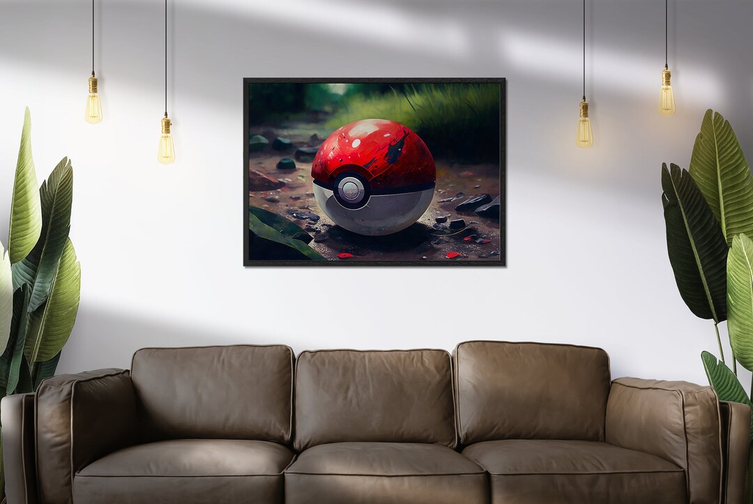 Pokeball Poster Artwork, Pokemon - Fanart in Anime Style, Wall Art as ...
