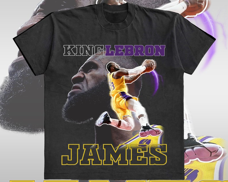 Lebron James T-shirt Design PNG Vector T-shirts PNG Printable Bootleg ...