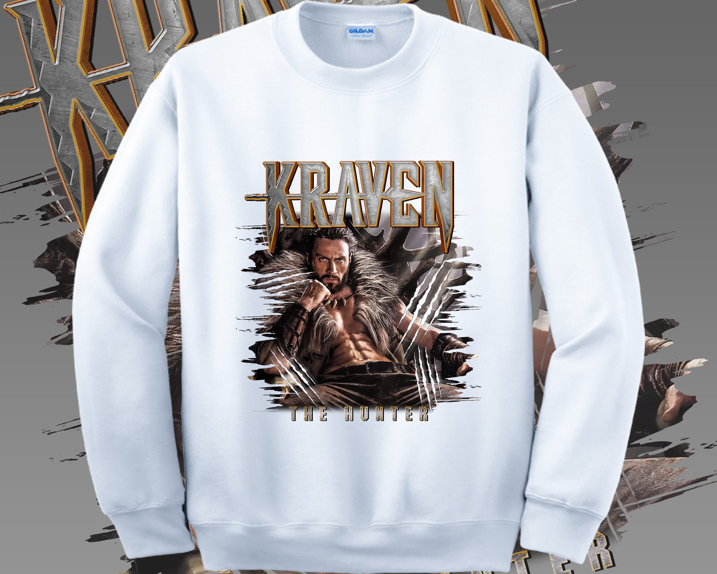 Aaron Taylor Johnson Design PNG Kraven PNG Printable Actors T-shirt ...