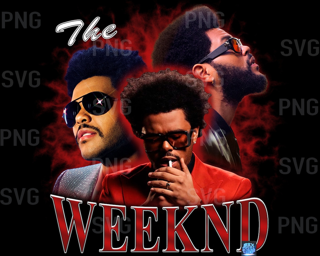 The Weeknd T-shirt PNG Bootleg T-shirt PNG Printable Bootleg T-shirt ...