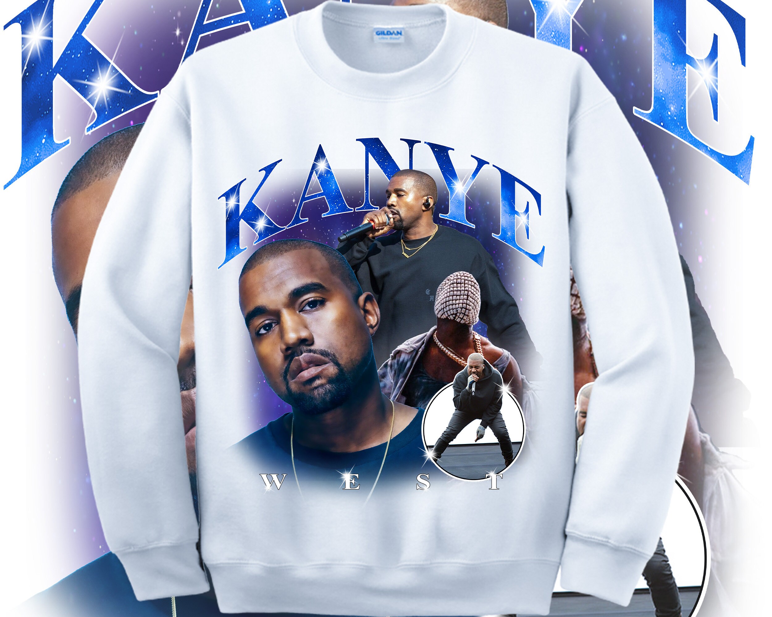 Kanye West T-Shirt Design PNG / Vector T-Shirts PNG / Printable Bootleg ...