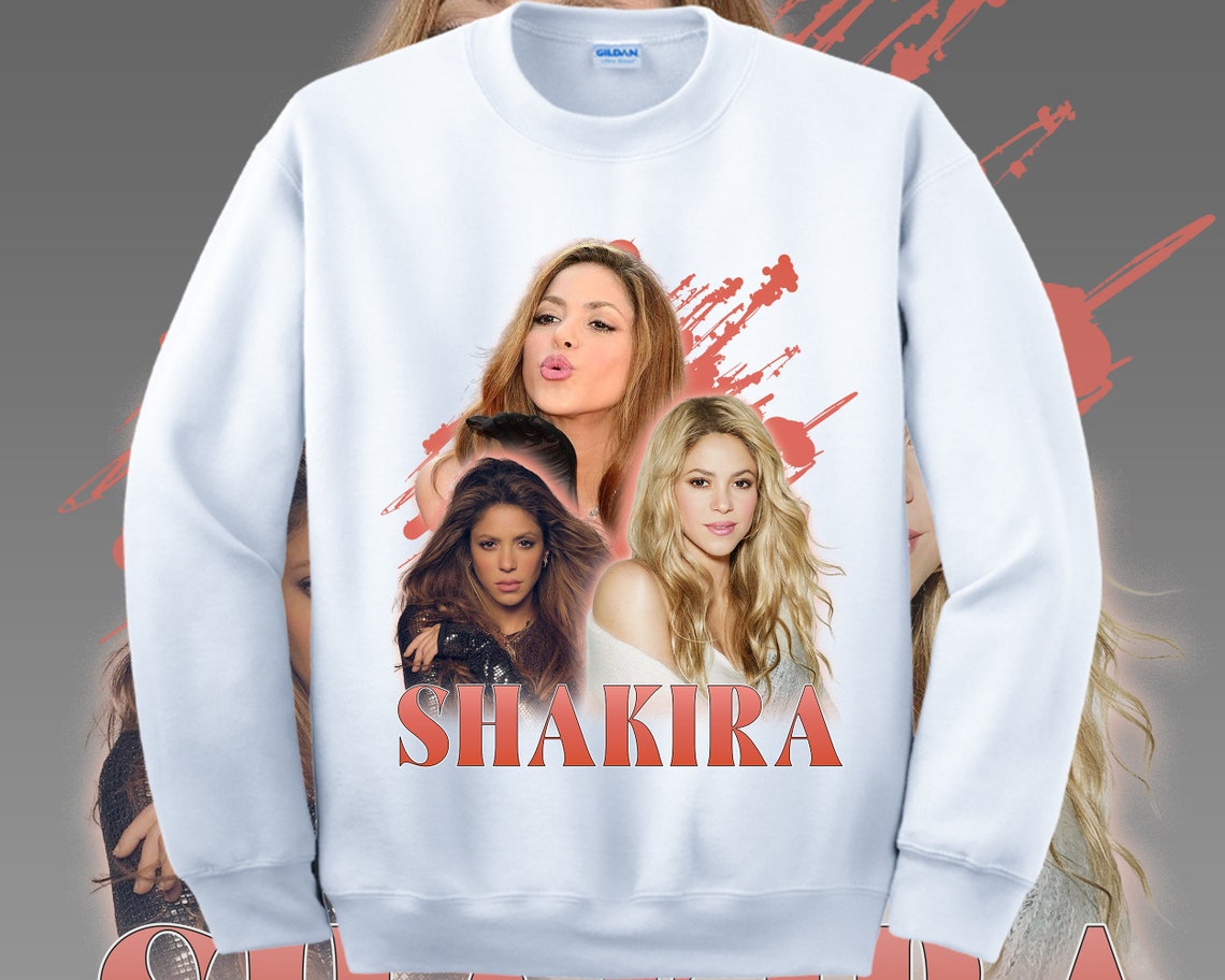 Shakira PNG T-shirt Designs PNG Bootleg T-shirt PNG Printable Bootleg T ...