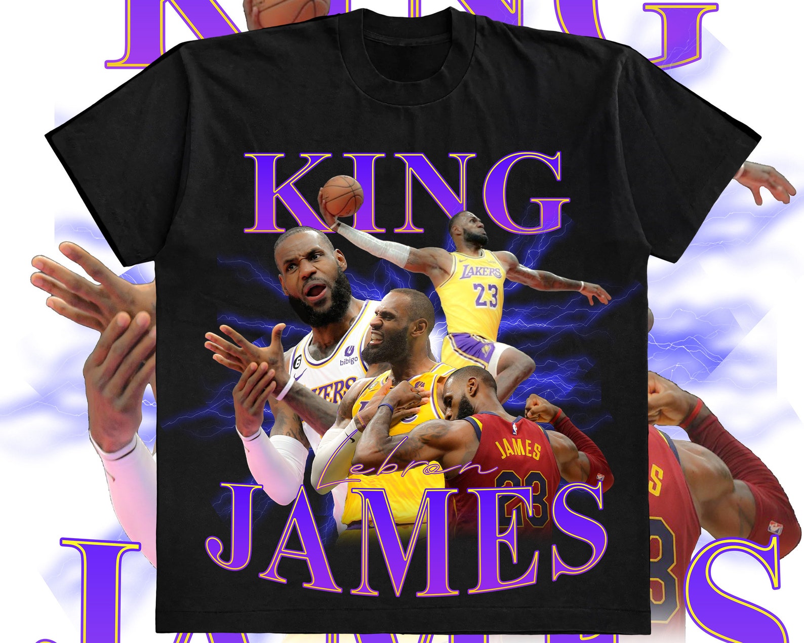 Lebron James T-shirt Design PNG Vector T-shirts PNG Printable Bootleg ...