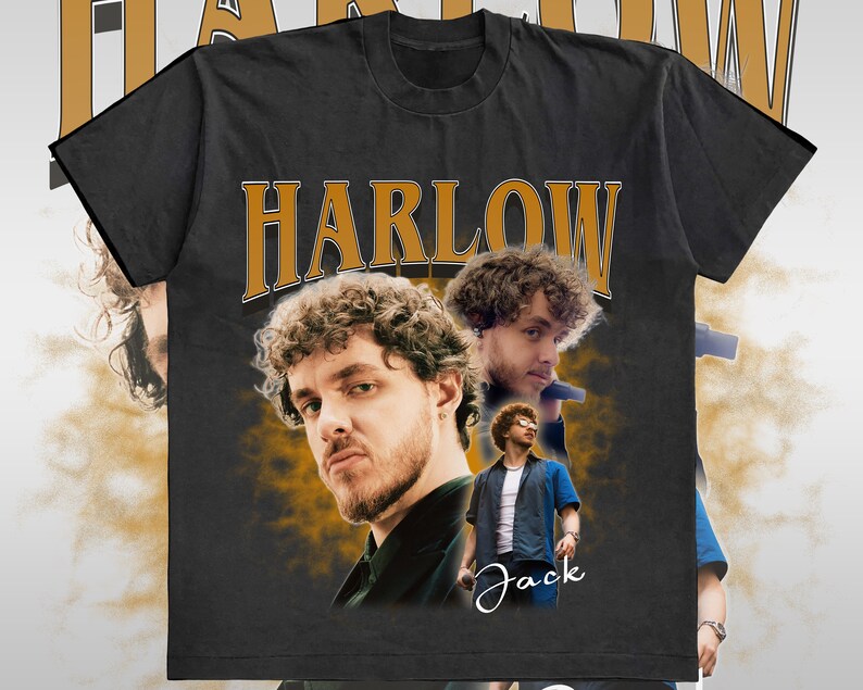 Jack Harlow T-shirt Design Tee SVG Vintage T-shirts PNG Printable Bootleg Pop/rap T-shirt Design ...