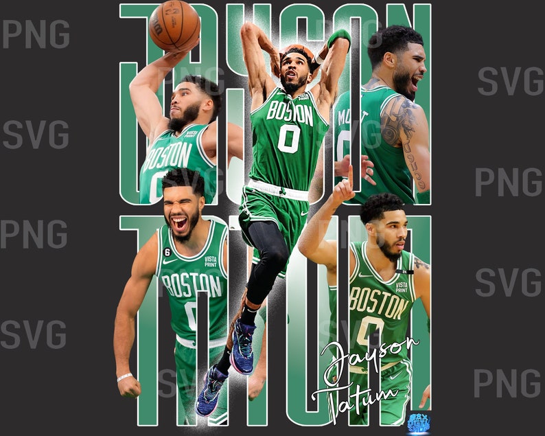Jayson Tatum Celtics Design PNG Vector T-shirts PNG Printable ...