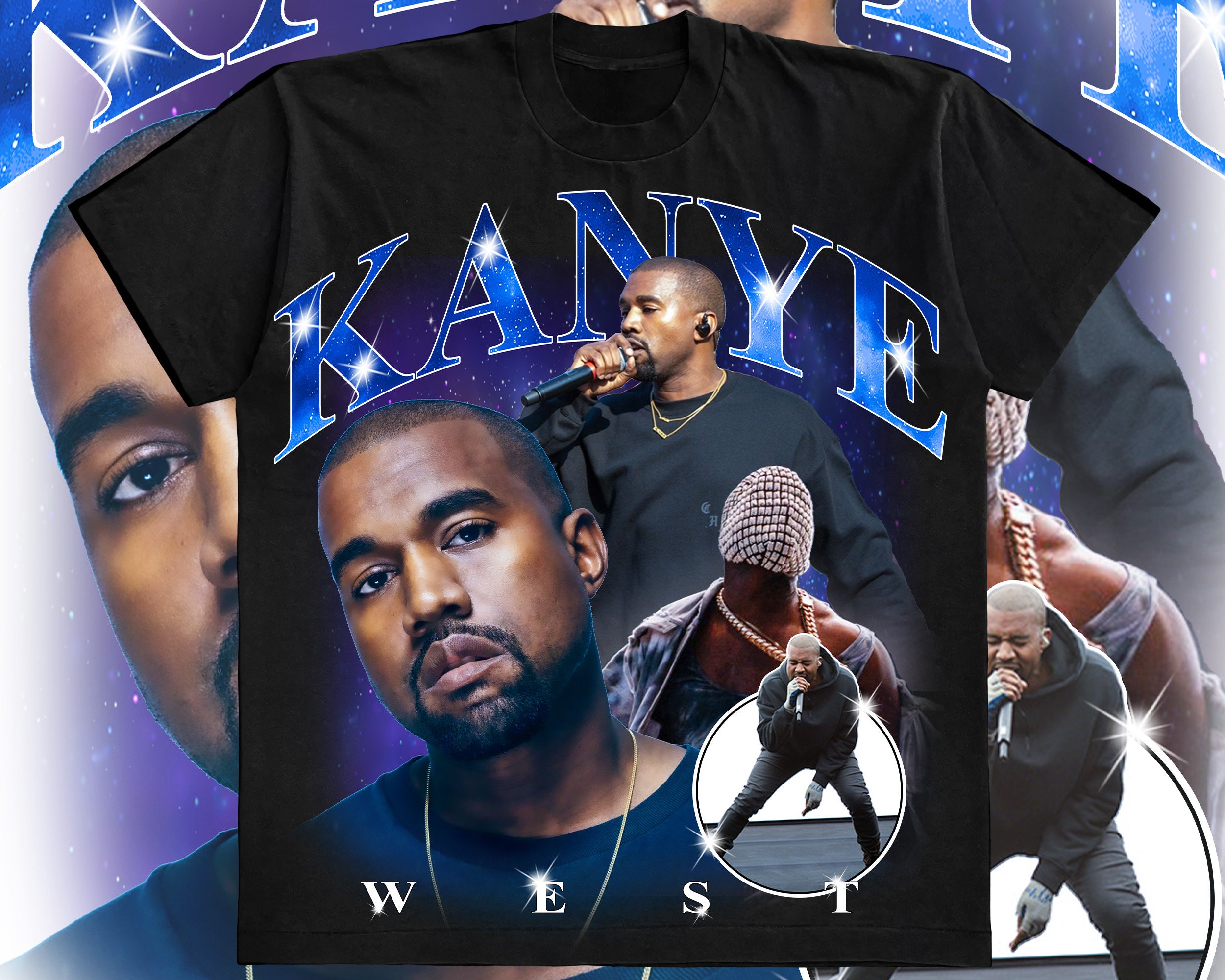 Kanye West T-Shirt Design PNG / Vector T-Shirts PNG / Printable Bootleg ...