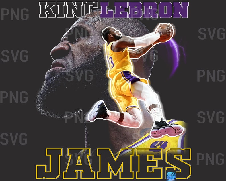 Lebron James T-shirt Design PNG Vector T-shirts PNG Printable Bootleg ...