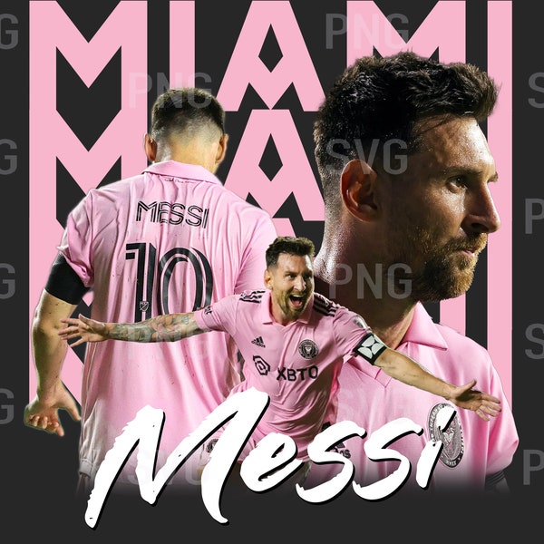 Messi Inter Miami Printable - Etsy