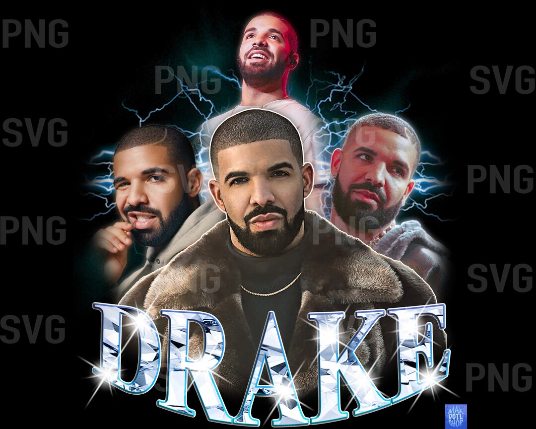 Drake T-shirt Design Tee SVG Vintage T-shirts PNG Printable Bootleg Pop ...