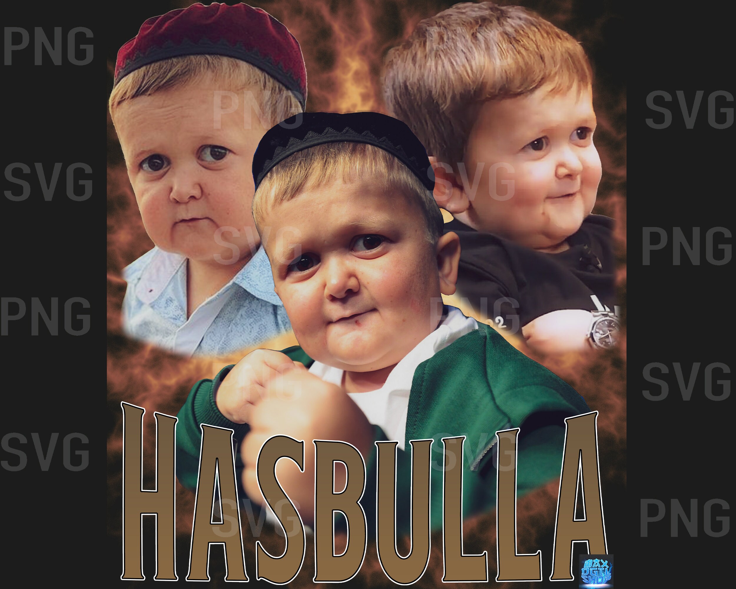 Hasbulla T-shirt Design PNG Vector T-shirts PNG Printable - Etsy Israel