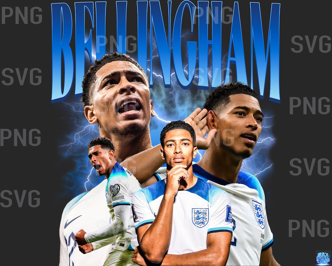 Jude Bellingham Design PNG Poster PNG Printable Football T-shirt Design ...