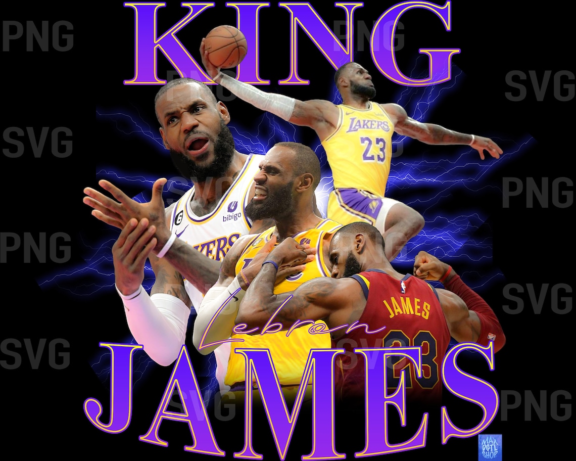 Lebron James T-shirt Design PNG Vector T-shirts PNG Printable Bootleg ...