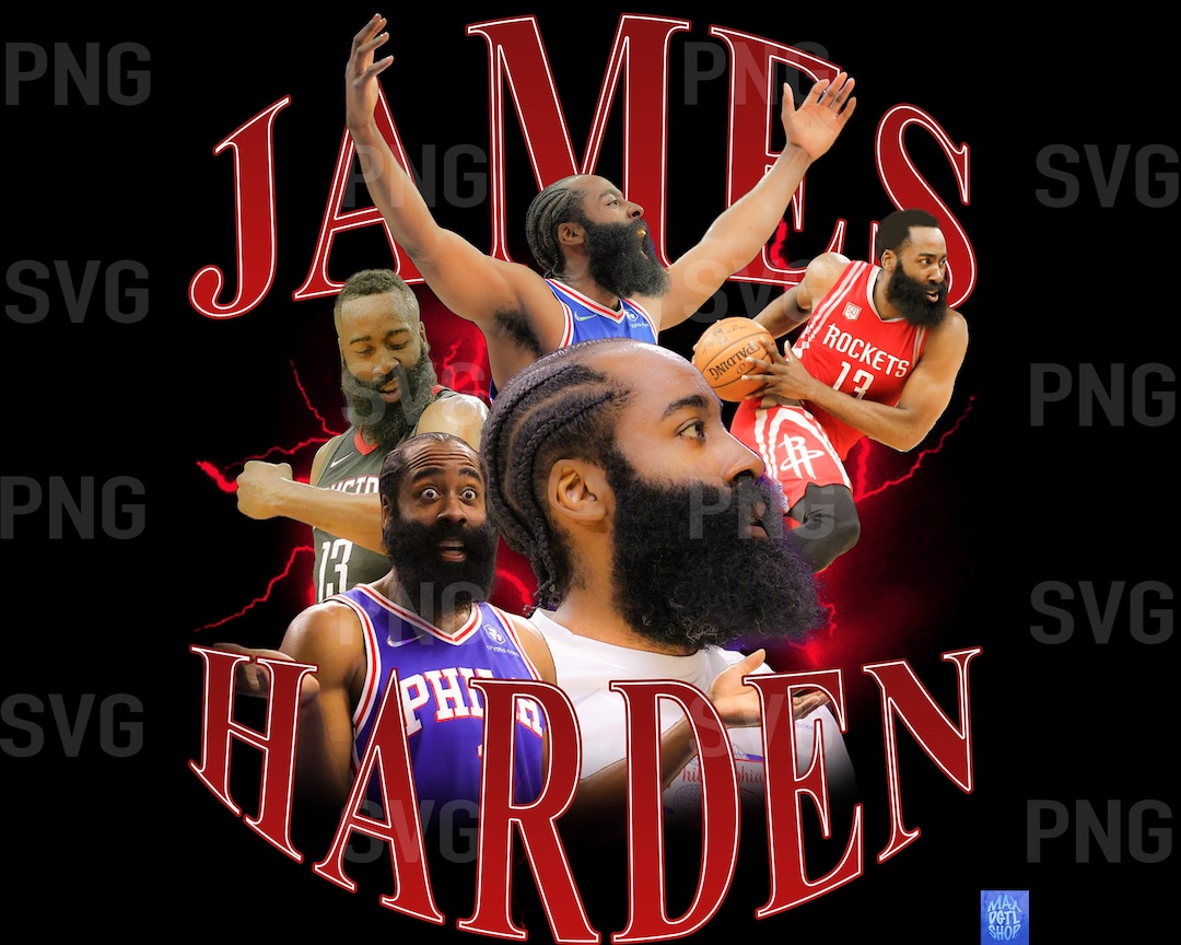 James Harden T-shirt Design PNG Vector T-shirts PNG Printable Bootleg ...